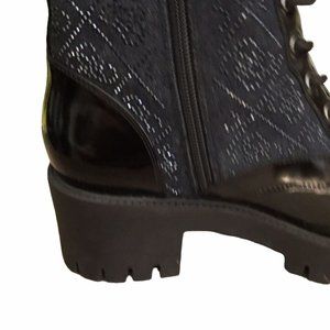 Guess | Shoes | Guess Waitea Womens Black Combat Lace Up Platform Boots ...